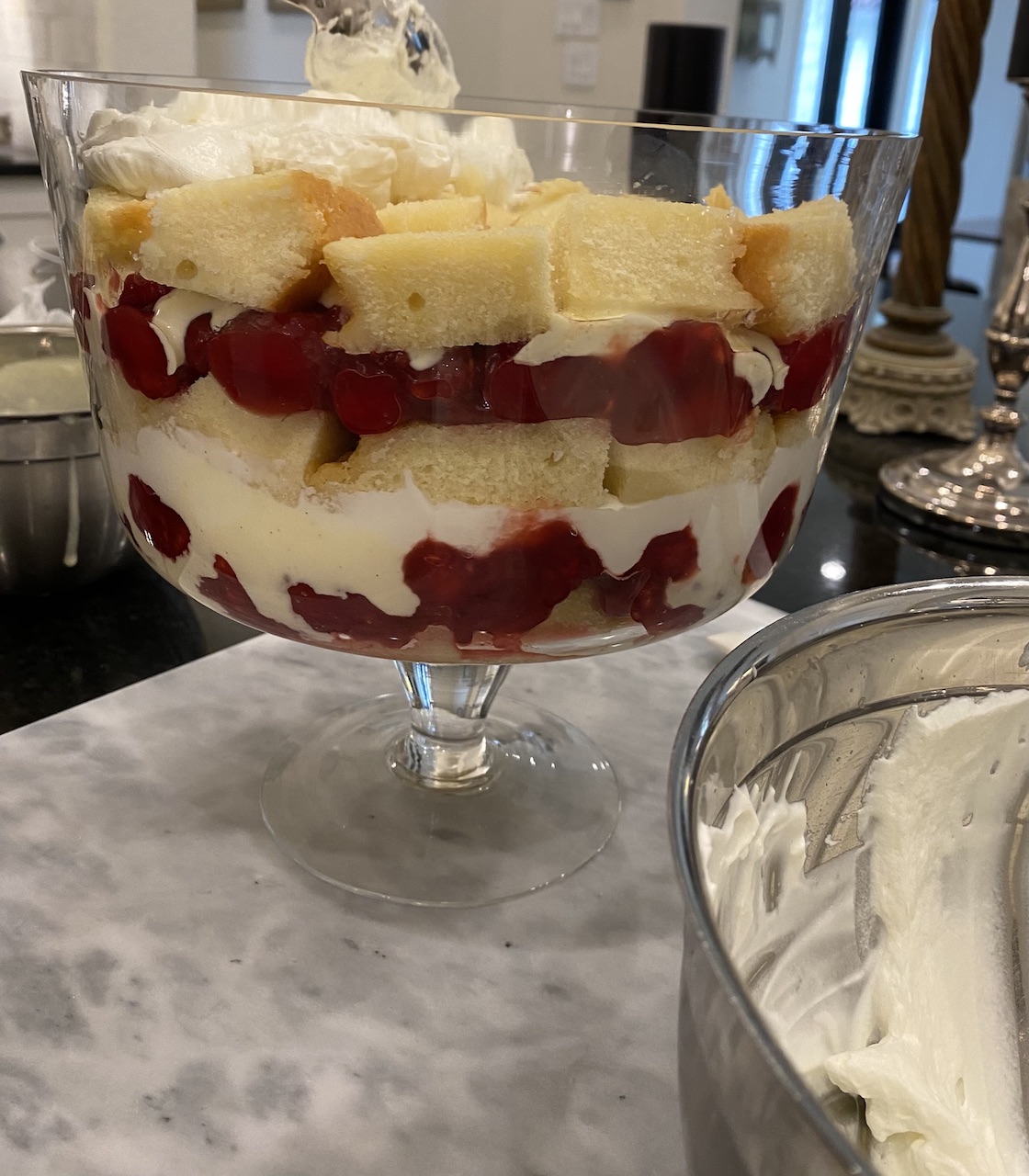 Taking on the English Trifle Dessert - from deep in the heart